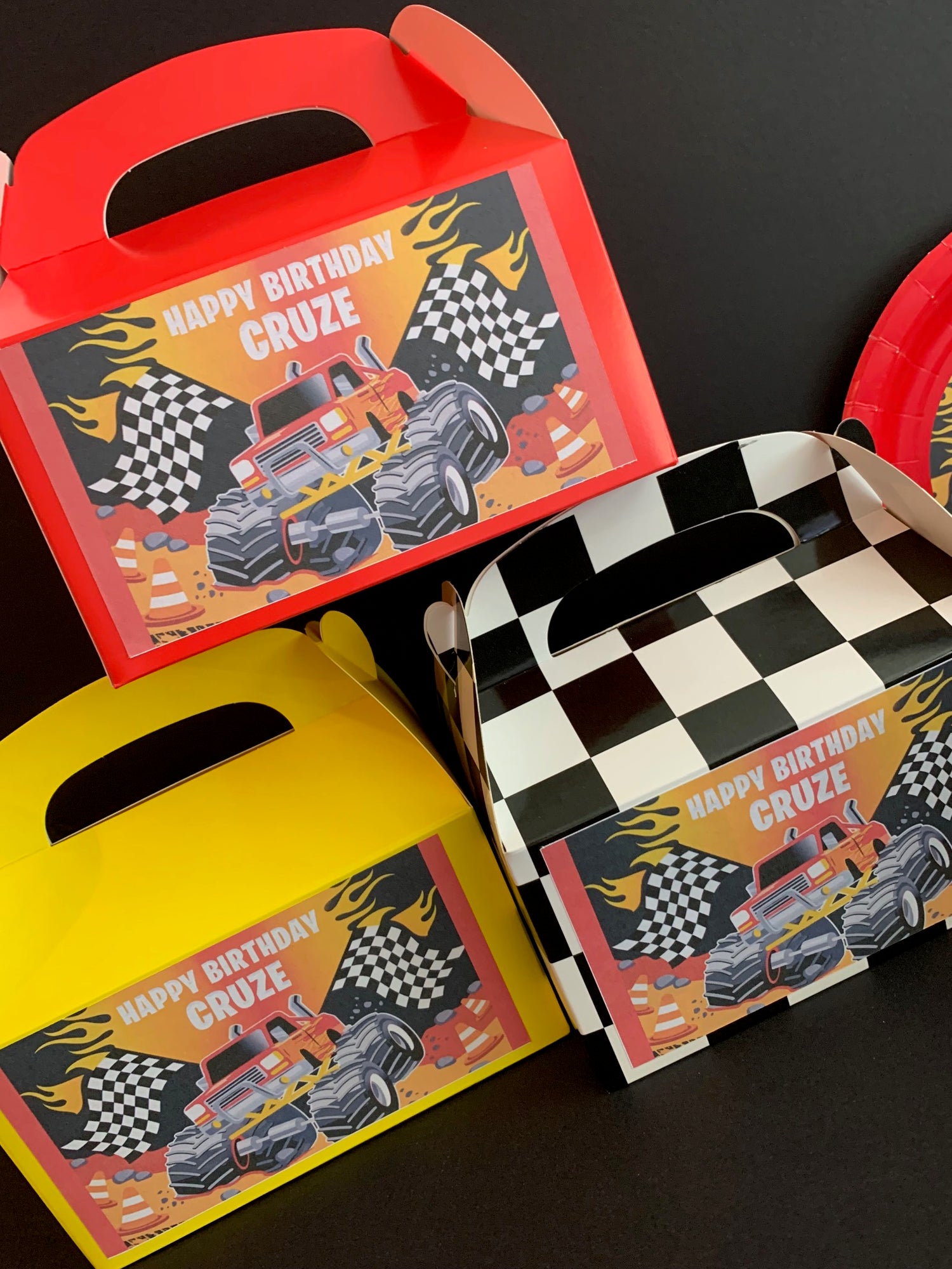 MONSTER TRUCK | MONSTER JAM STANDARD PERSONALISED PARTY BOX